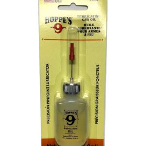 Hoppes 9 Gun Bore Cleaner, Precision Oil, Cotton Patches for 9mm.357.38.40.45 Caliber Gun Cleaning Kit