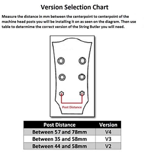 The String Butler V3 Standard (Black and Silver) - Best Guitar Upgrade to Improve Tuning Stability