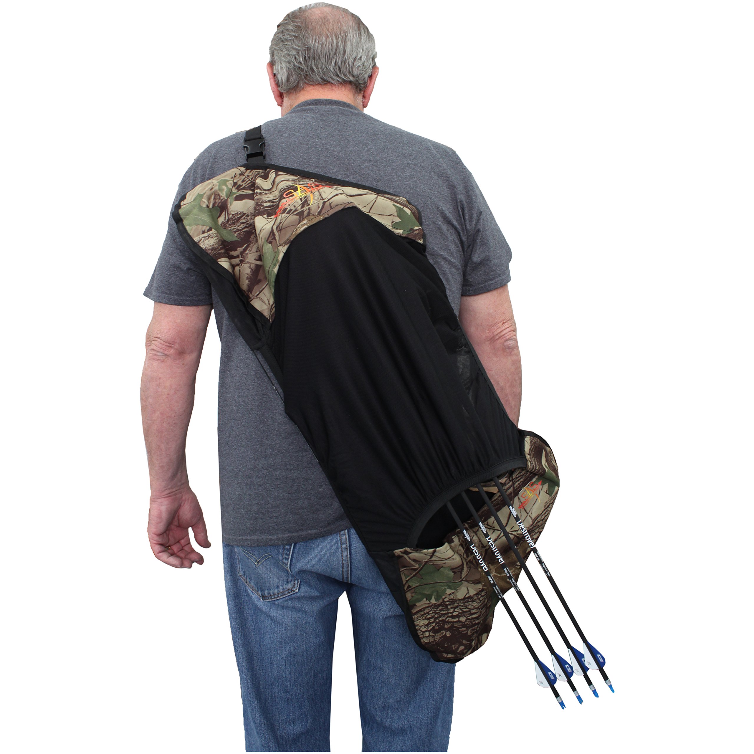 Southland Archery Supply SAS Compound Bow Cover Sleeve Quick Slip Design (Black)