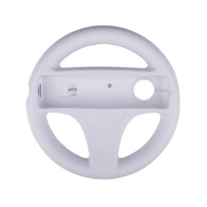 TechKen Racing Wheel Compatible for Wii Controllers Wii Remotes