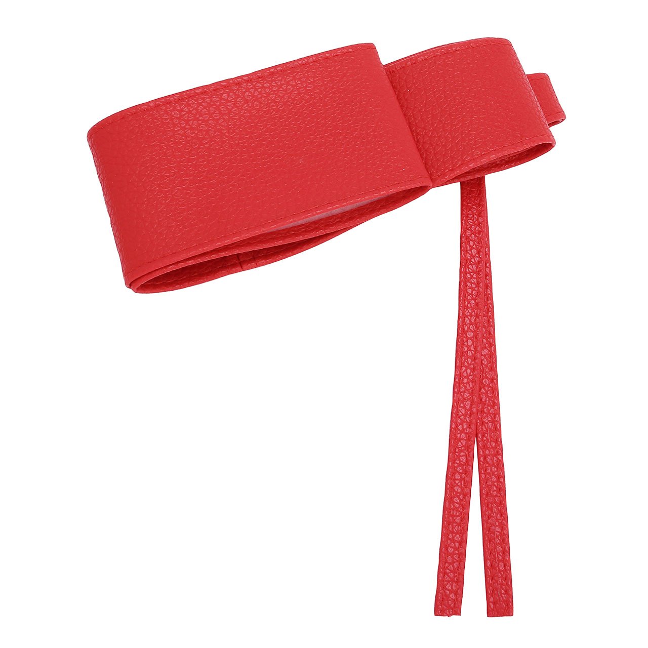 CHIC DIARY Fashion Women Faux Leather Bow Tie Waistband Elastic Stretch Waist Strap Cummerbund Waist Band Belt for Dress