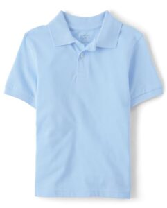 the children's place boys short sleeve pique polo shirt, brook, x-small us