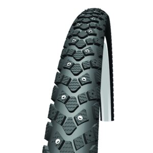 schwalbe winter 700cx30c wire kevlar guard reflex studded 50tpi 50-95psi 805g tire, black, 28" x 1.20