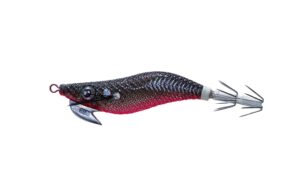 yo-zuri a1604-lbl squid jig egi aurie-q rs 1.6, luminous black, 16 medium