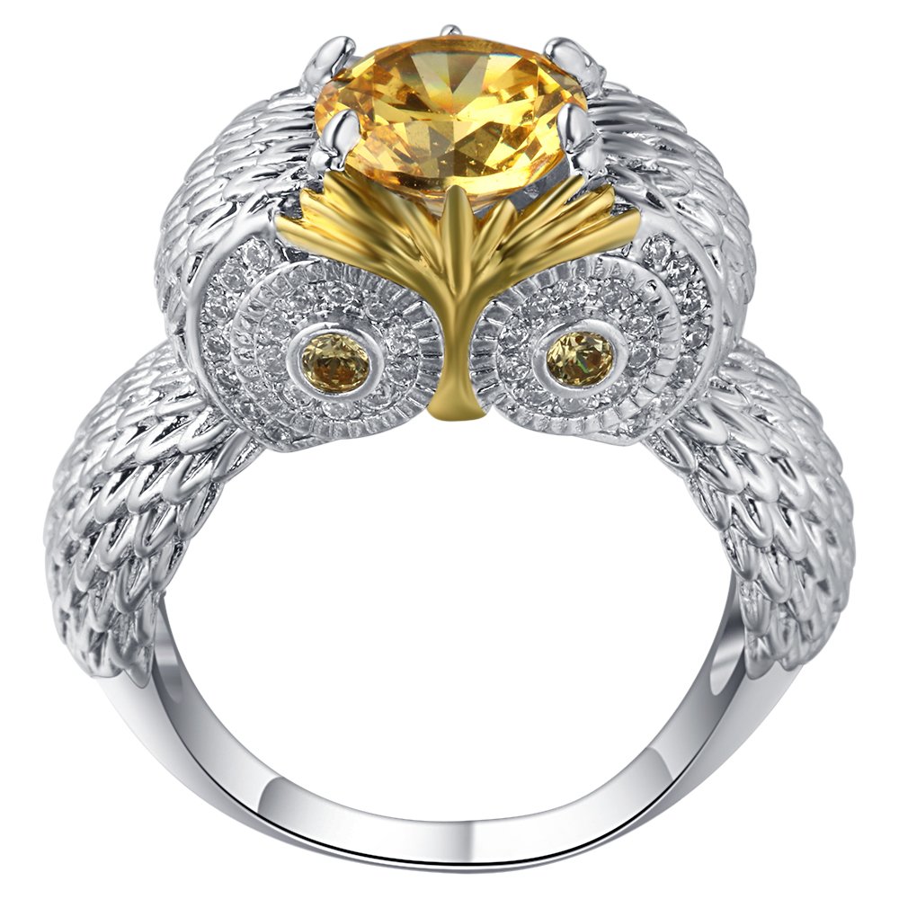 Ginger Lyne Collection Owl Ring Size 12