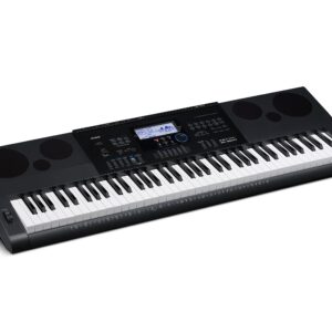 Casio WK-6600 76-Key Workstation Keyboard Bundle with Adjustable Stand, Bench, Sustain Pedal, Power Supply, Instructional DVD, and Austin Bazaar Polishing Cloth