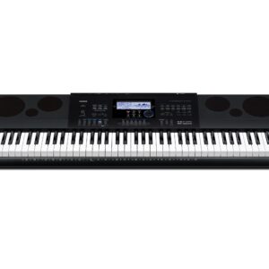 Casio WK-6600 76-Key Workstation Keyboard Bundle with Adjustable Stand, Bench, Sustain Pedal, Power Supply, Instructional DVD, and Austin Bazaar Polishing Cloth