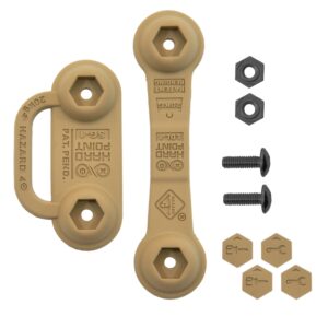 HAZARD 4 HardPoint(TM) Modular Tie-Down System Parts: Kit #1 - Coyote