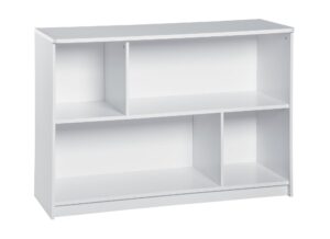 closetmaid 1498 kidspace 2-tier horizontal storage shelf, white