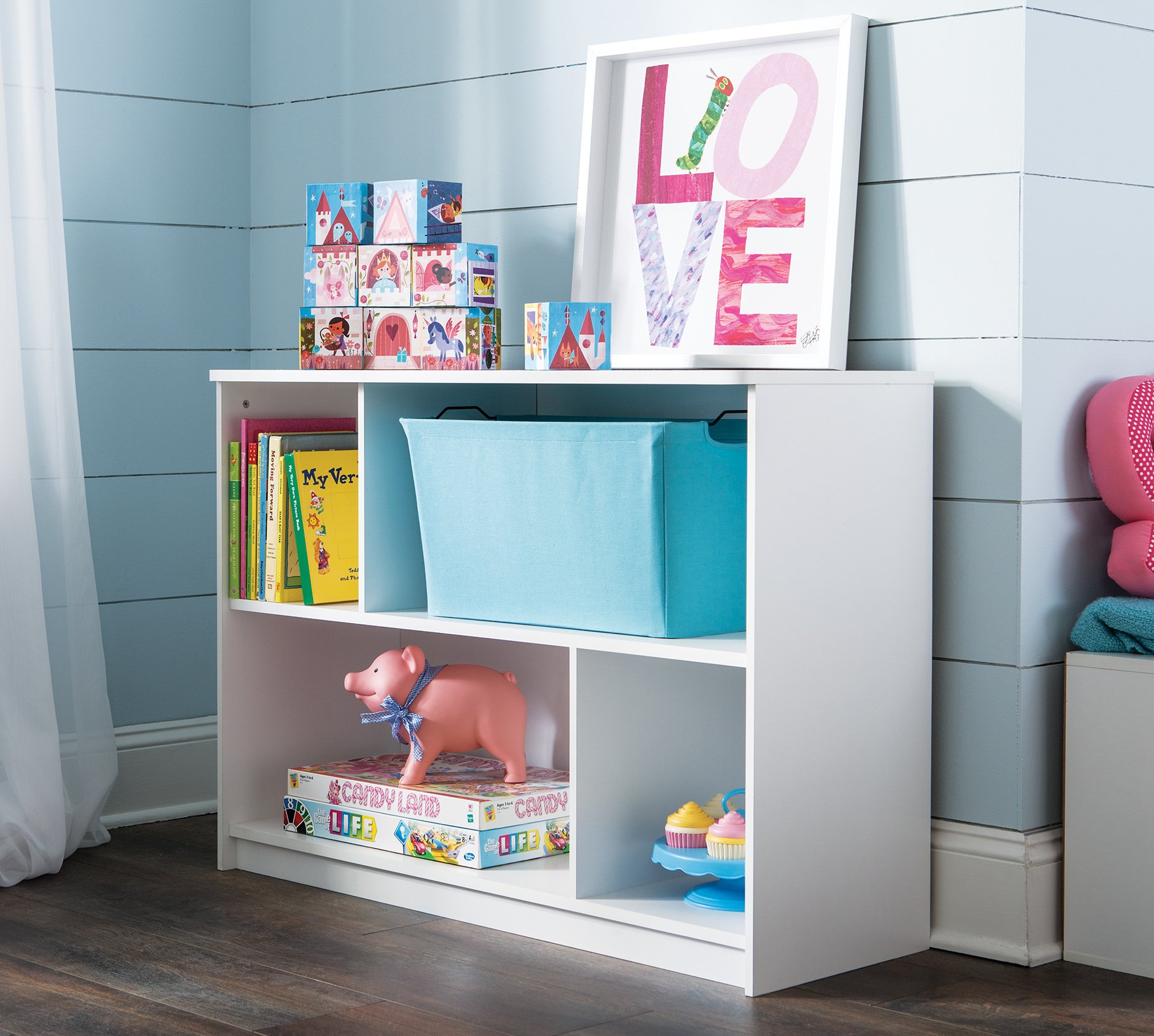 ClosetMaid 1498 KidSpace 2-Tier Horizontal Storage Shelf, White