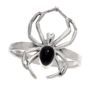 black widow spider sterling silver ring size 12(sizes 5,6,7,8,9,10,11,12)