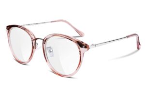 feisedy women vintage glasses frames round eyewear clear lens b2260