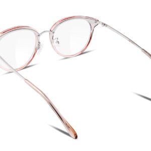 FEISEDY Women Vintage Glasses Frames Round Eyewear Clear Lens B2260