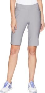 adidas golf women's ultimate bermuda short, grey three, small