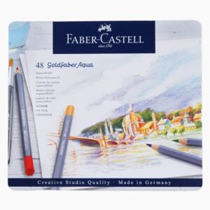 faber-castell creative studio goldfaber watercolor pencils (48count)