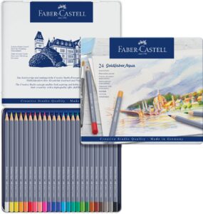 faber-castell creative studio goldfaber watercolor pencils (24 count)