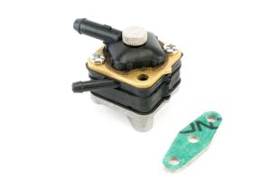 fuel pump with gasket - compatible with johnson evinrude outboard motor - pre 1993 6hp, 9.9hp, 15hp models - replaces part 395091, 397839, 18 7350, 397274, 391638