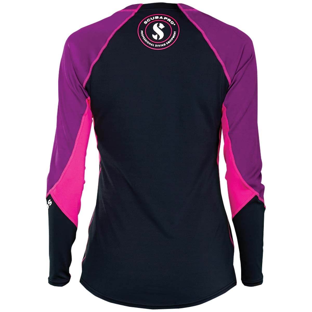 SCUBAPRO Women's Channel Flow UPF50 Long-Sleeve Rash Guard, XL, Jewel