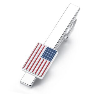 honey bear men us flag tie clip bar stars stripes american flag wedding gift 5.4cm