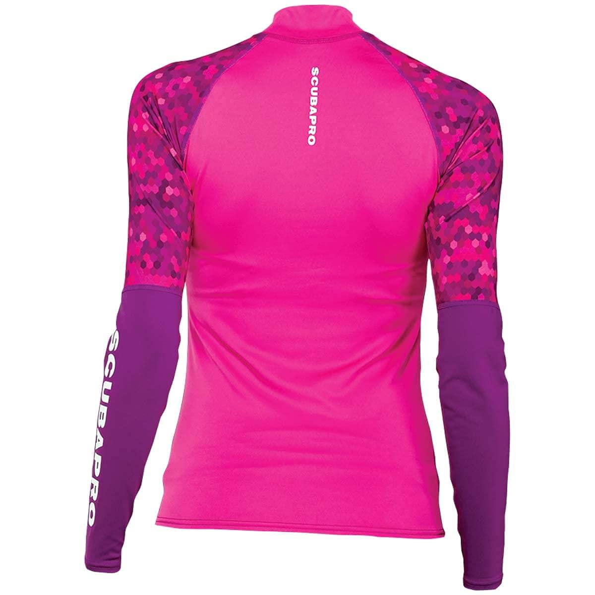 SCUBAPRO Women's Standard UPF 50 Rash Guard, Long Sleeve, Flamingo, S