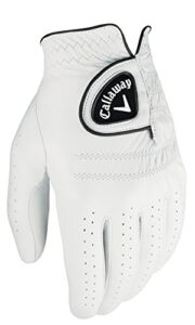 callaway golf tour authentic glove (worn on left hand, standard, xx-large, white 2018)