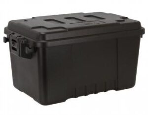 plano 1619-00 56 quart tote tub (black (pack of 2))