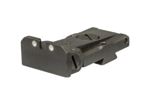 bomar style fully adjustable white dot rear sight