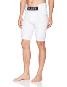 under armour men's fb team padded girdle-5 pad, white (100)/zinc gray, xx-large