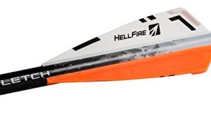 New Archery Products NAP Quickfletch Hellfire 3" Crossbow Fletching System White and Orange 6PK