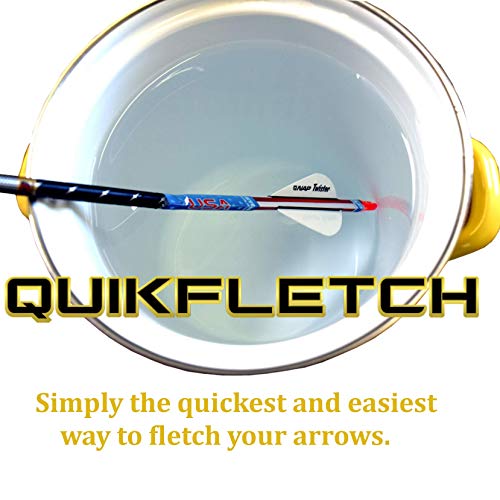 New Archery Products NAP Quickfletch Hellfire 3" Crossbow Fletching System White and Orange 6PK