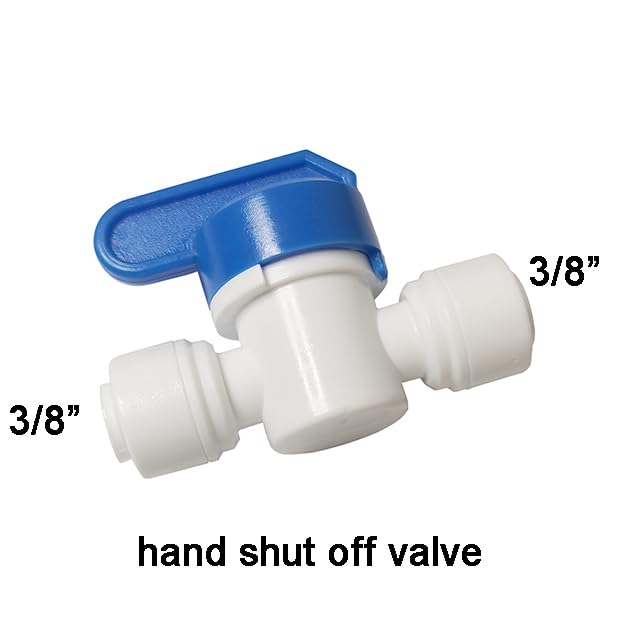 YZMSZ Push to connect water Filtration line tube pipe fittings, 3/8" o.d. tube quick connector 16pcs,for ice maker coffee maker RO water dispenser Misting Cooling system.