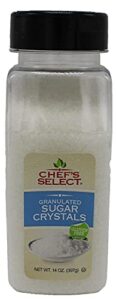 chef's select white sugar crystals 14oz - value size