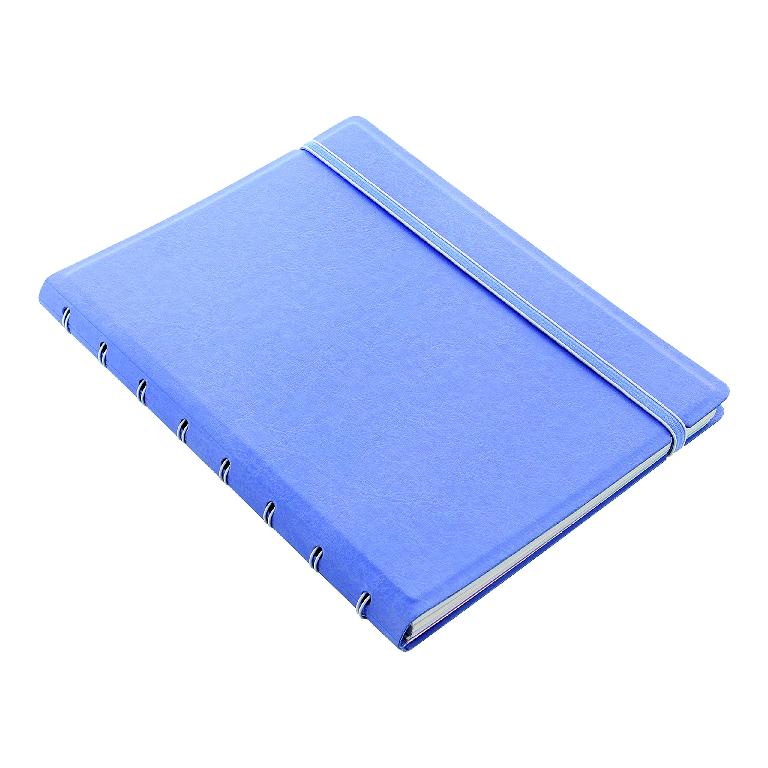 FILOFAX Refillable Pastel Notebook, A5 (8.25" x 5") Vista Blue - 112 Cream moveable pages - Index, pocket and page marker (B115051U)