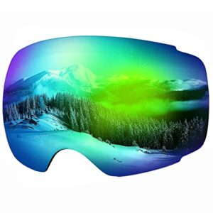 outdoormaster ski goggles pro replacement lens - 20+ choices (vlt 18% green lens)