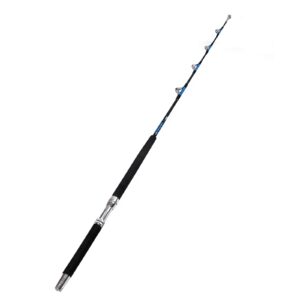 Fiblink Saltwater Offshore Heavy Trolling Fishing Rod Big Game Conventional Boat Fishing Roller Rod Pole with All Roller Guides (Heavy Power, 5-Feet 1-Inch) (80-120-Pound Test)