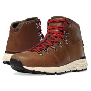 danner mountain 600 hiking boots for women - waterproof, durable suede upper, breathable lining, triple-density footbed & vibram traction outsole, saddle tan - 6.5 m