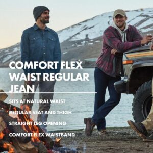 Wrangler Authentics Men's Regular Fit Comfort Flex Waist Jean, Light Stonewash, 42W x 30L