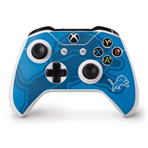 skinit decal gaming skin compatible with xbox one s controller - officially licensed nfl detroit lions double vision design