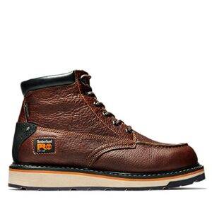 Timberland PRO Men's Gridworks Moc Soft Toe Waterproof Industrial Boot, Brown, 8.5 M US