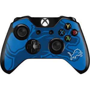 skinit decal gaming skin compatible with xbox one controller - officially licensed nfl detroit lions double vision design