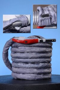 central vacuum hose cover - 35-37 ft - paded machine washable universal cover