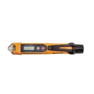 Klein Tools NCVT-4IR Non-Contact Volt Tester, 12 - 1000V AC Pen with IR Thermometer -22 to 482 deg F, LED and Audible Alarms, Pocket Clip