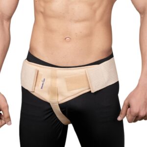 Wonder Care- Inguinal Hernia Support Truss for Single Inguinal or Sports Hernia with one Removable Compression Pads & Adjustable Groin Straps Surgery & Injury Recover A-103 Right-XL