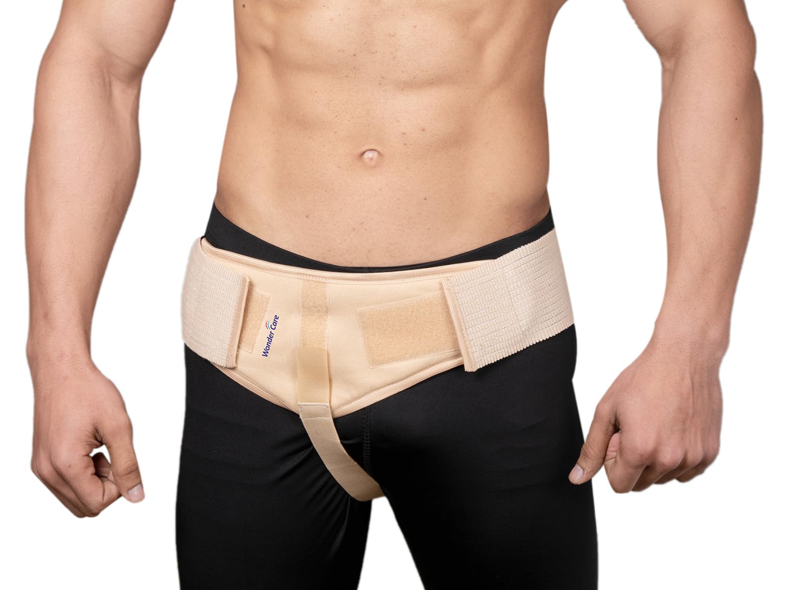 Wonder Care- Inguinal Hernia Support Truss for Single Inguinal or Sports Hernia with one Removable Compression Pads & Adjustable Groin Straps Surgery & Injury Recover A-103 Right-XL