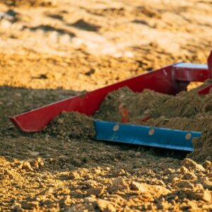 Titan Attachments 72in Skid Steer Grader, Universal Quick Tach, Triple Cutting Edge Box Grader, Push and Pull Road Grader