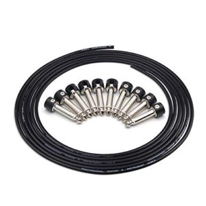 solderless connections design guitar cable diy guitar pedal patch cable kit 10 solderless black cap plug 3 meter cable and cutter