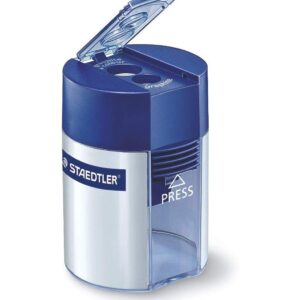 Staedtler Double-hole Tub Pencil Sharpener, No Packing (2 Pack)