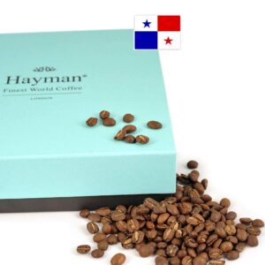 hayman, 100% panama geisha coffee beans, whole bean coffee medium roast, fresh coffee beans, 7oz/200g (pack of 1) | panama coffee, gesha coffee