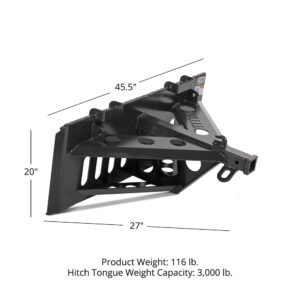 Titan Attachments Utility Trailer Hitch, Quick Tach Tow Hitch, 2" Hitch Receiver, Tractor & Skid Steer Trailer Hitch Receiver for Towing Trailers, Lifting Heavy Objects & Attaching Implements