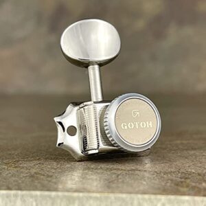 gotoh locking tuners - 6 in a line - magnun lock trad (mg-t) - nickel